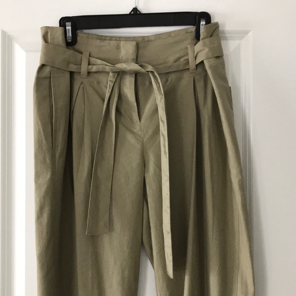 Etcetera | Pants & Jumpsuits | Khaki Tie Waist Pants | Poshmark